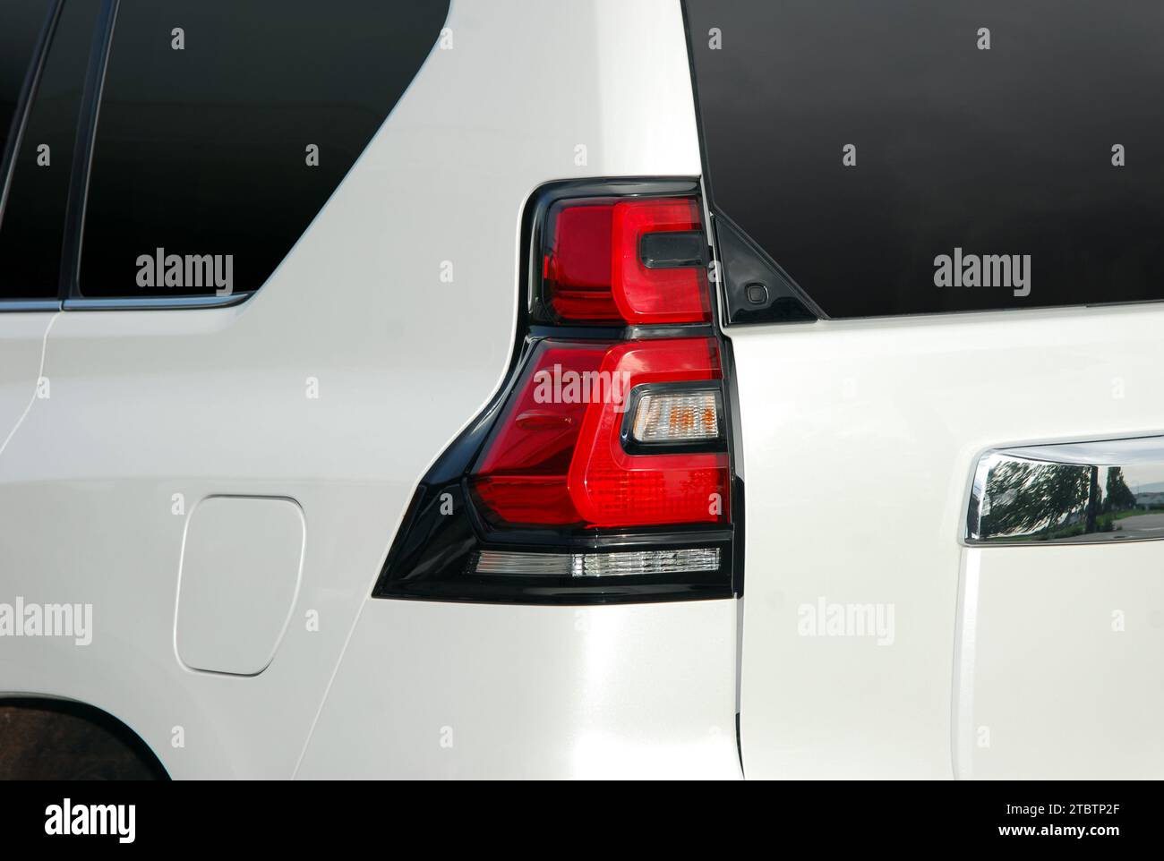 The tail lights on a luxury SUV Stock Photo - Alamy