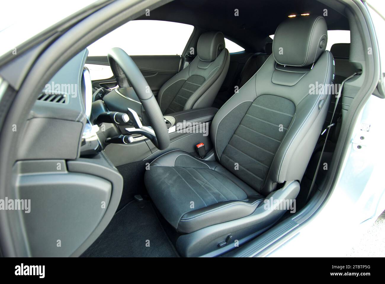 Front seats of a modern passenger car Stock Photo - Alamy
