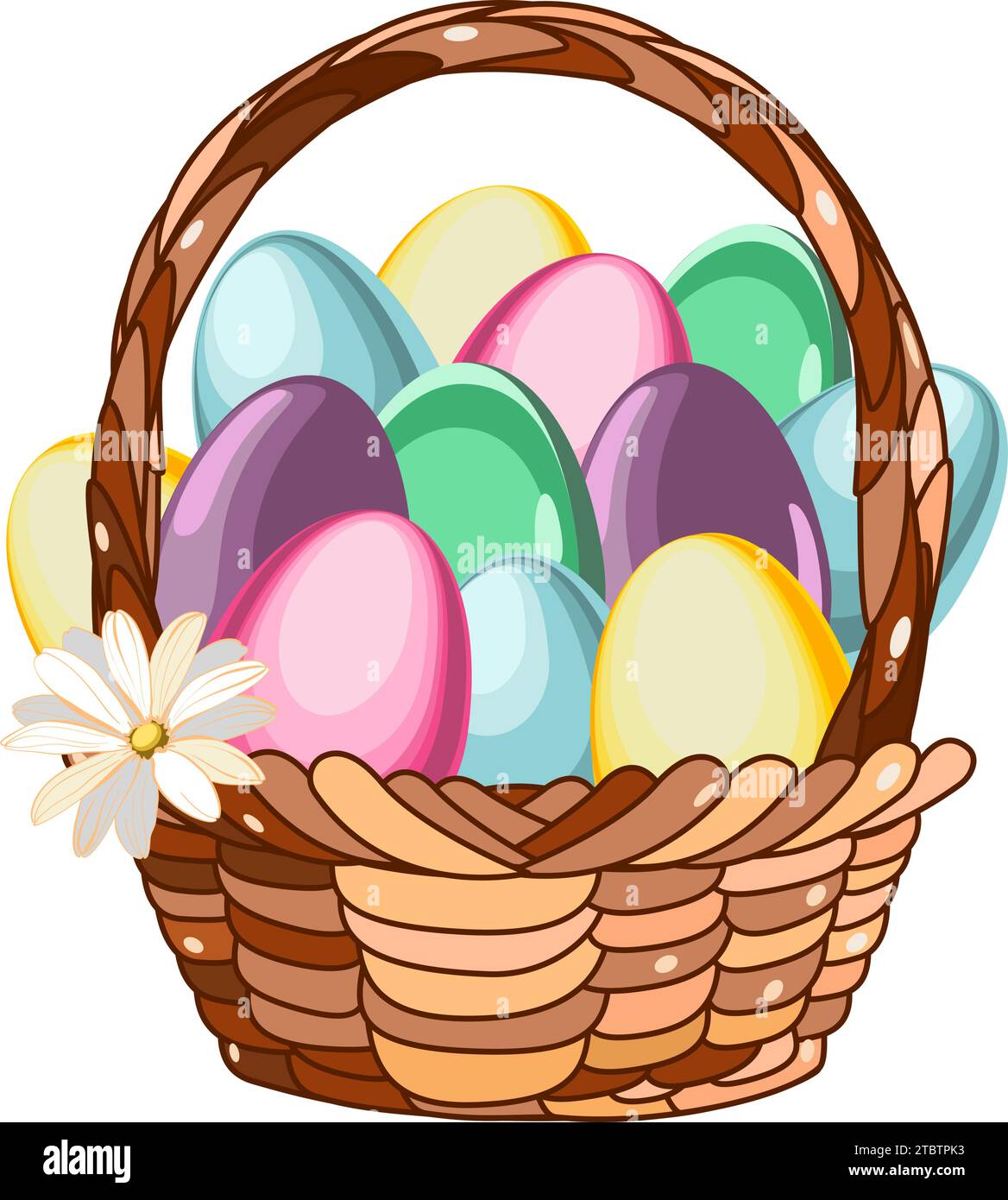 Wicker basket set colorful Stock Vector Images - Alamy