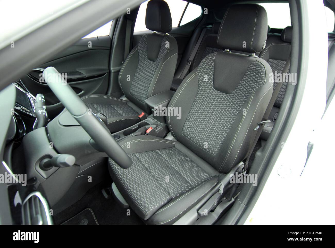 Front seats of a modern passenger car Stock Photo - Alamy