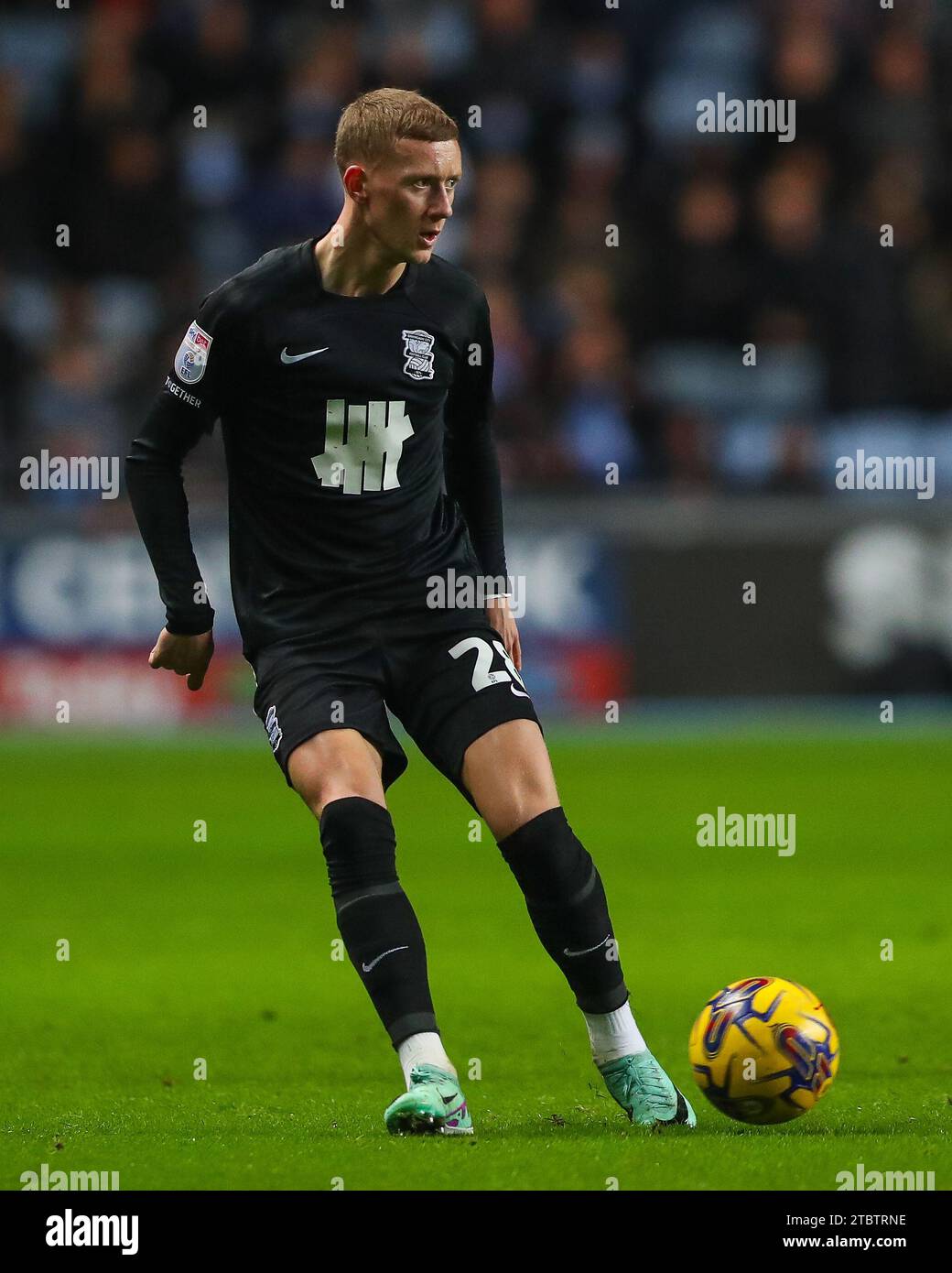 Jay Stansfield #28 of Birmingham City passes the ball during the Sky ...