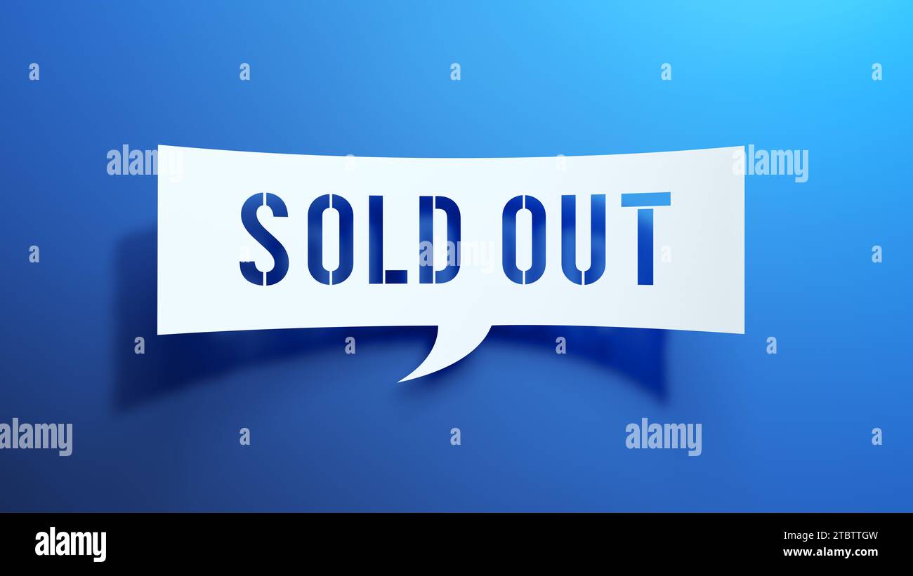 Sold sign cut out hi-res stock photography and images - Alamy