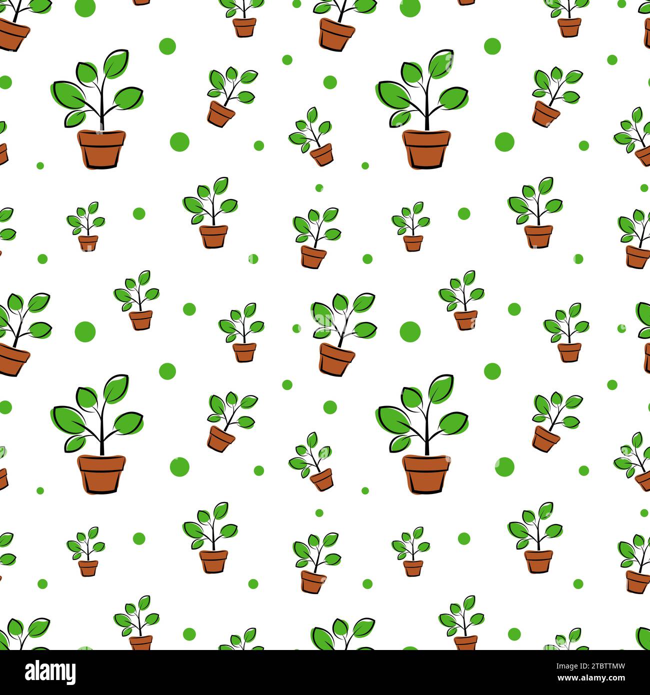 Summer flower pots Stock Vector Images - Alamy