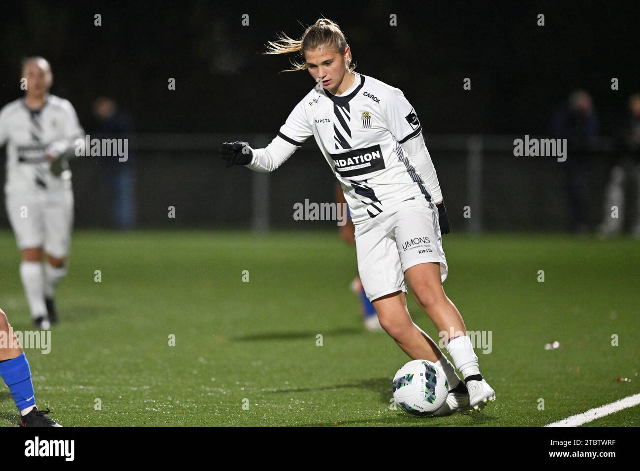 Melissa Tom (77) of Charleroi pictured in action with the ball during a ...