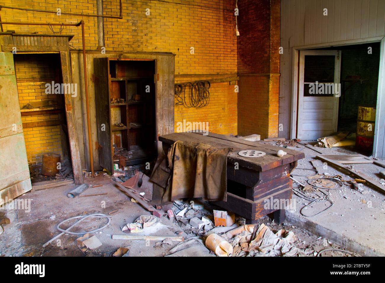 Abandoned Industrial Decay - Rusty Furnace and Dusty Interior, East St ...