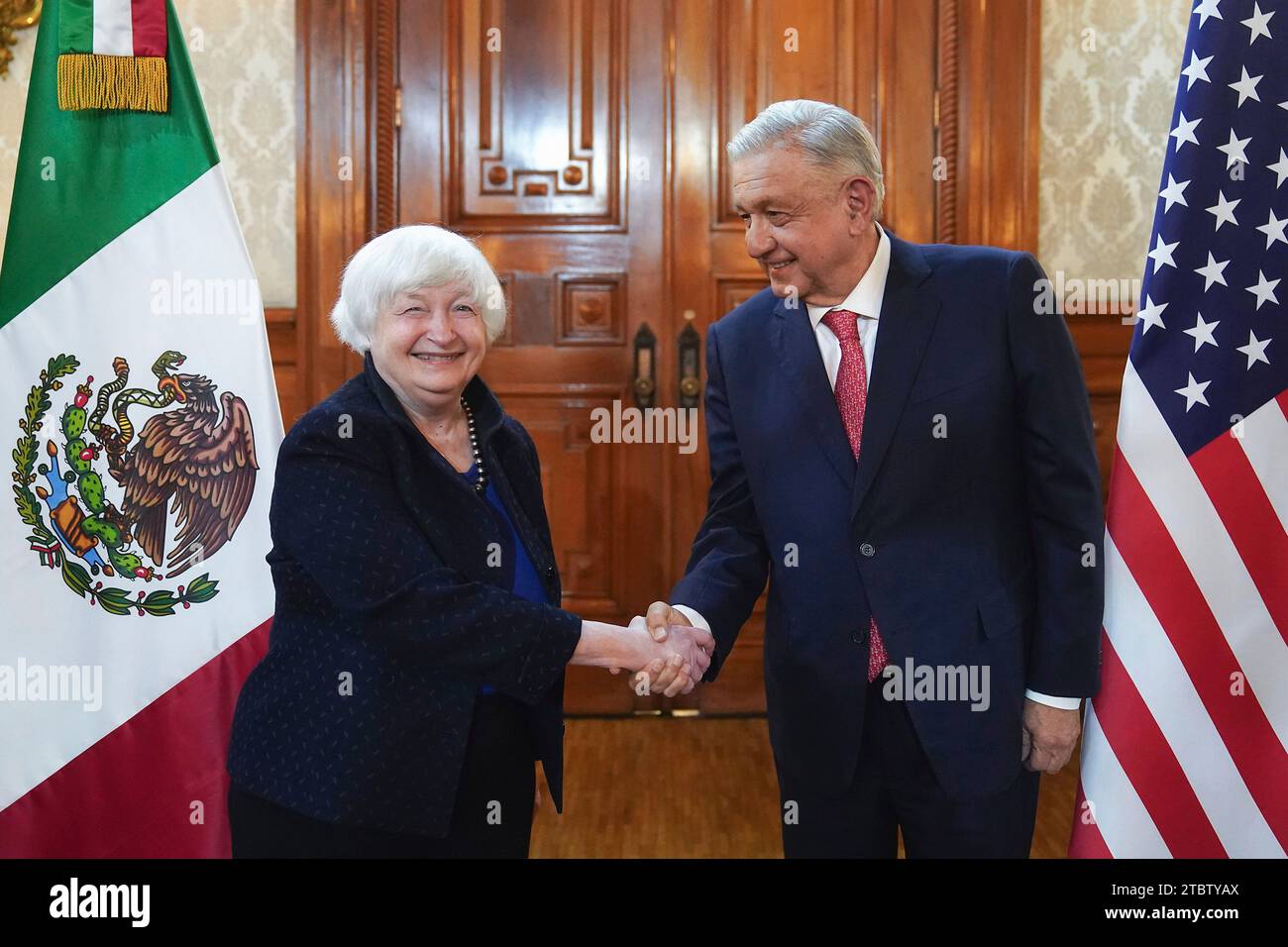 Mexico City, Mexico. 07th Dec, 2023. Mexican President Andres Manuel ...