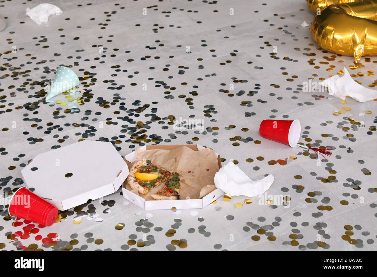 After party mess office hi-res stock photography and images - Alamy