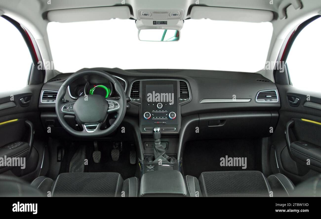 Interior of a modern car. Dashboard of a modern car Stock Photo - Alamy