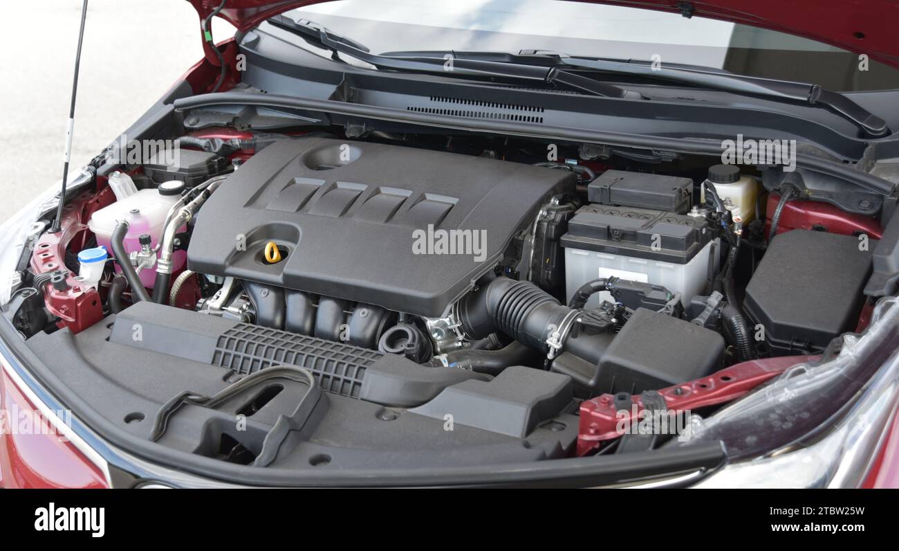 A diesel engine in a large luxury passenger car Stock Photo - Alamy