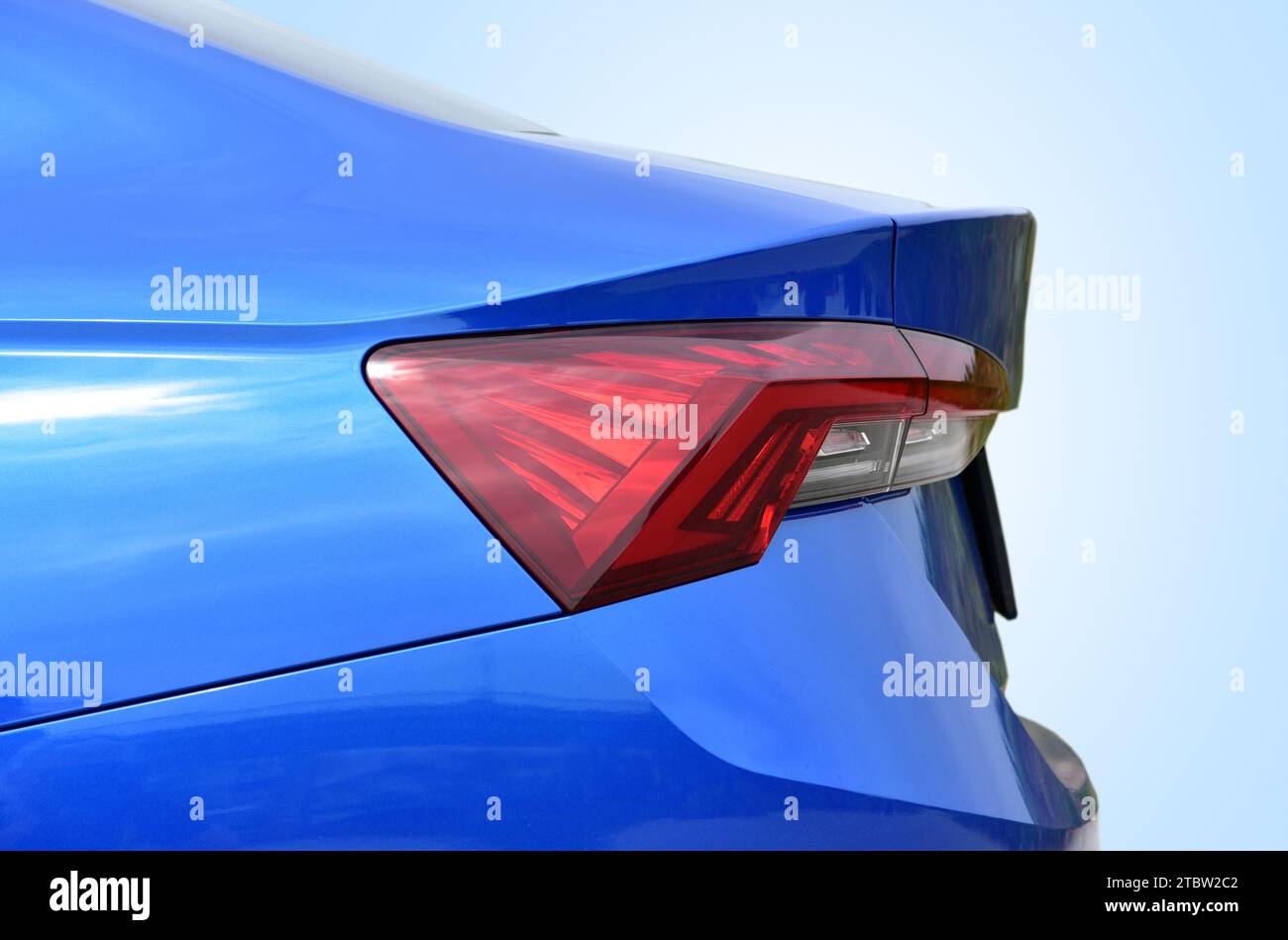 Rear car light, part of the car at the rear Stock Photo - Alamy