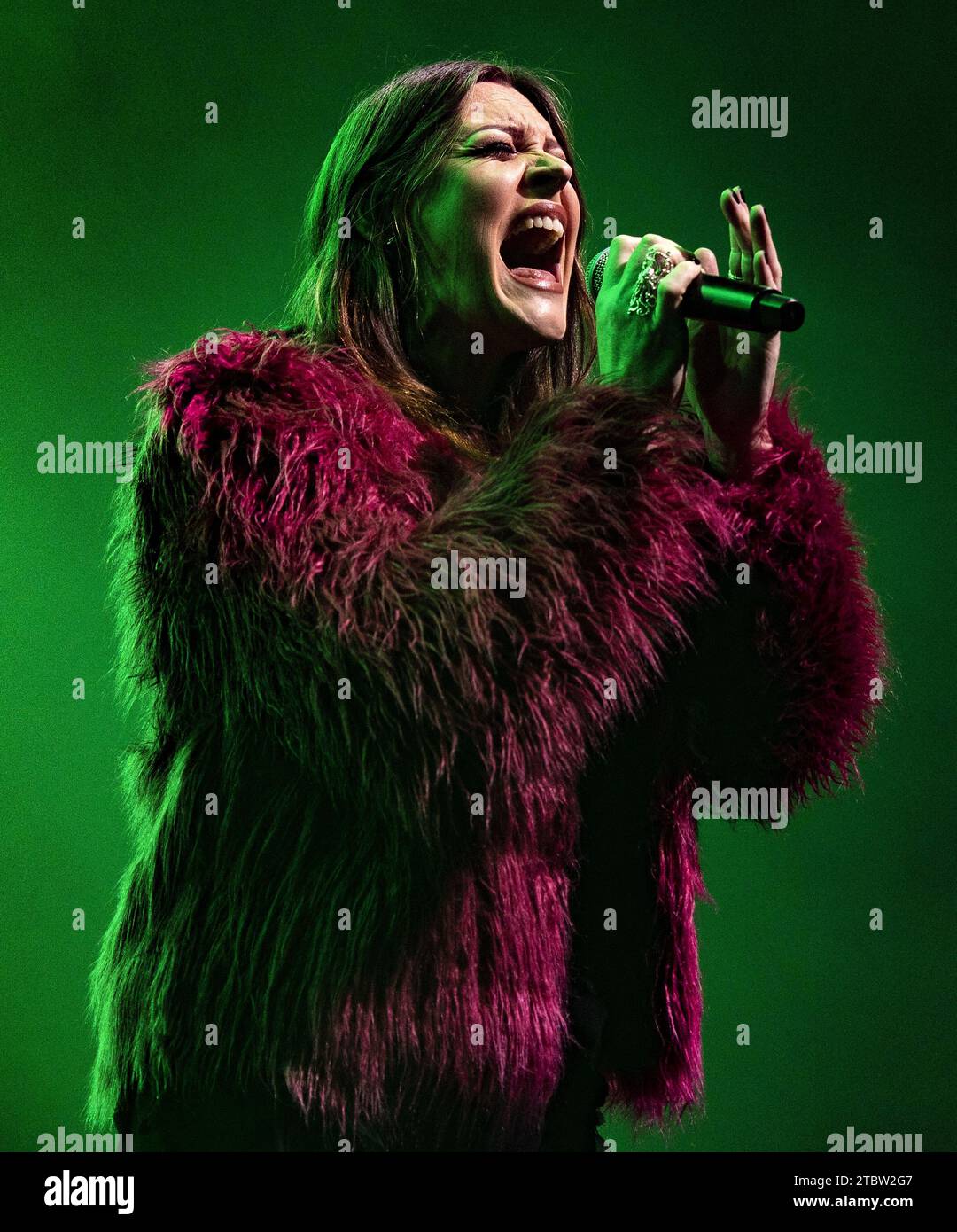 AMSTERDAM - Singer Floor Jansen during a performance in AFAS Live. It ...