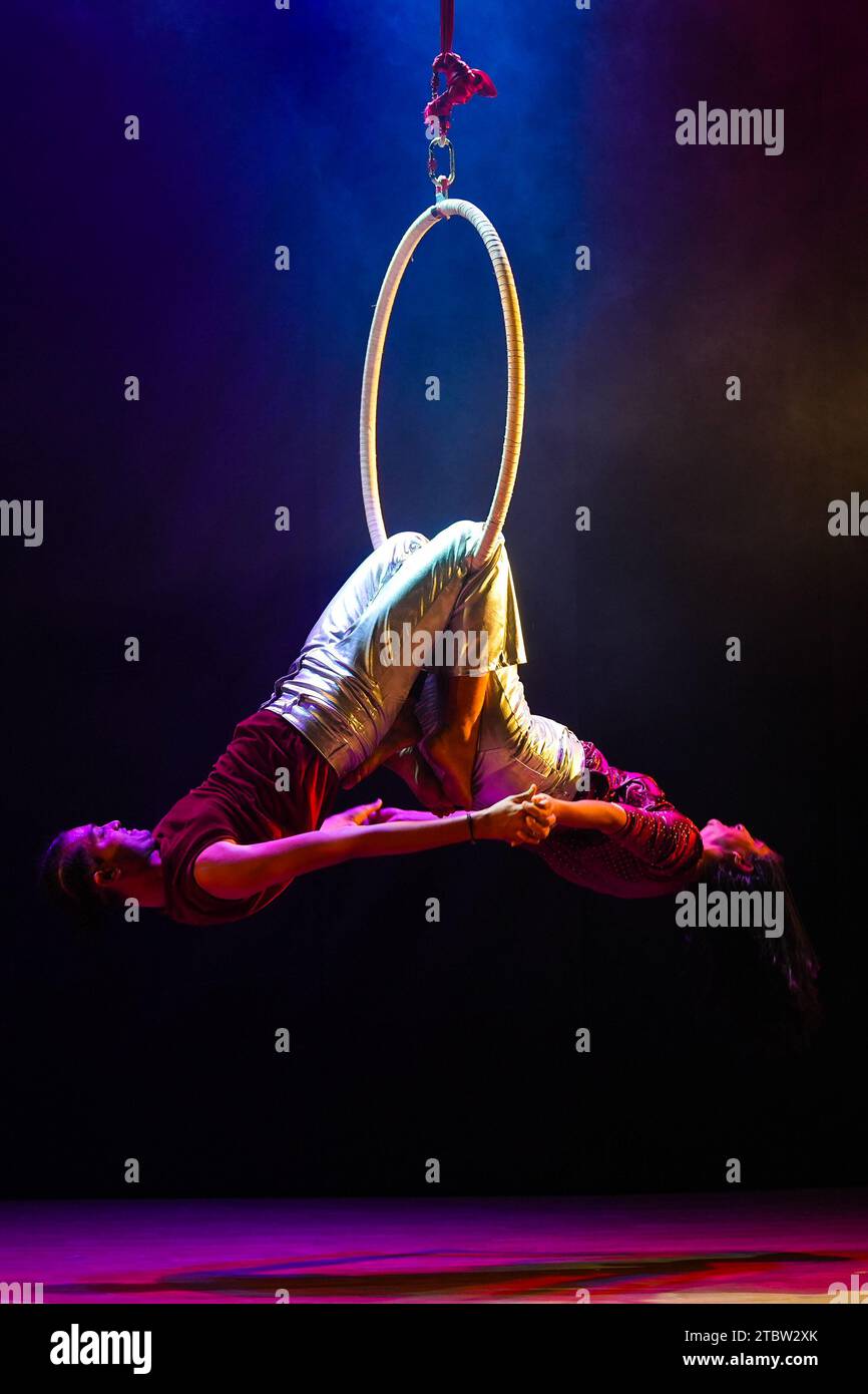 Ahmedabad, Gujarat, India. 8th Dec, 2023. The aerial arts dance ...