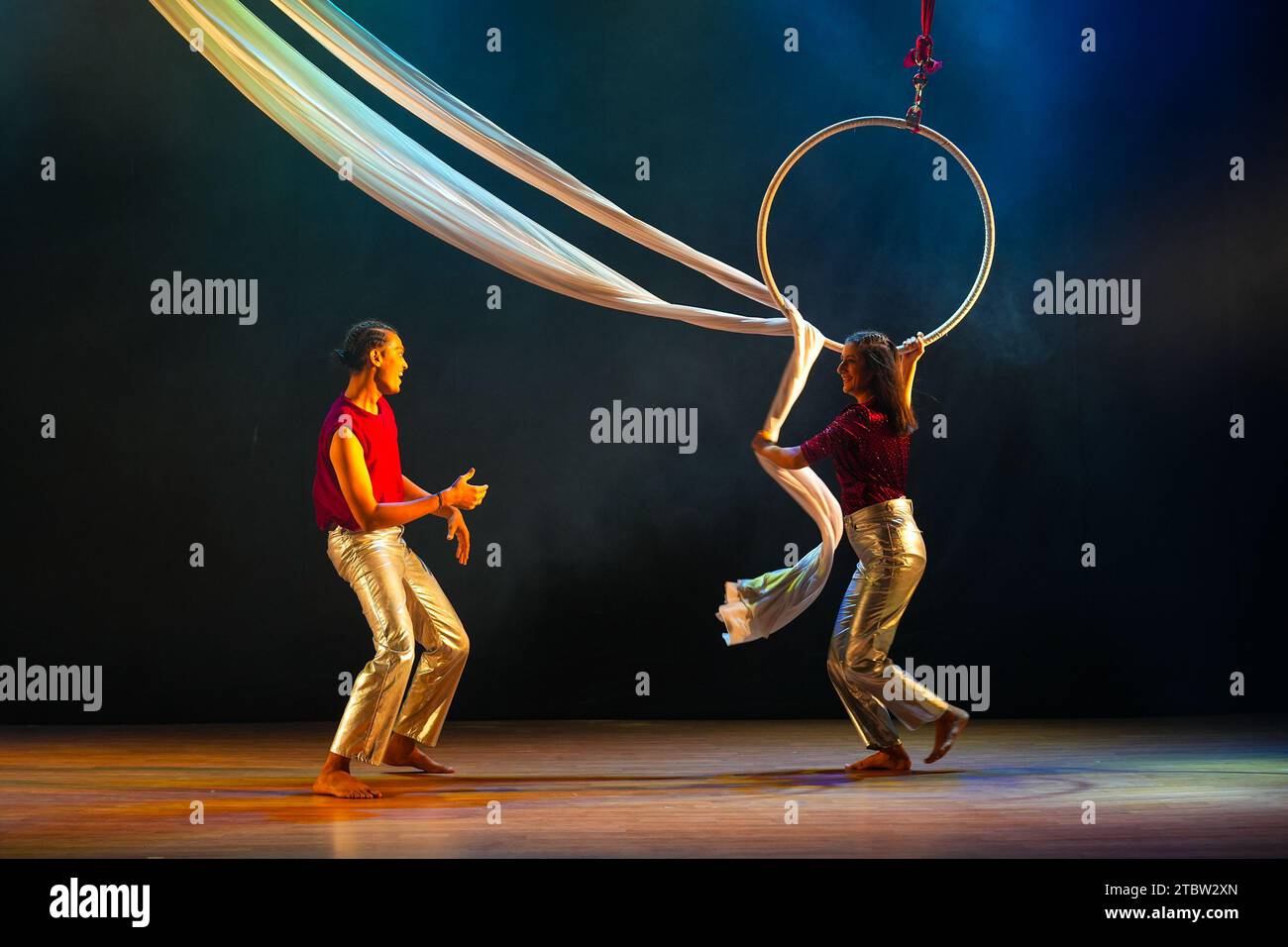 Ahmedabad, Gujarat, India. 8th Dec, 2023. The aerial arts dance ...