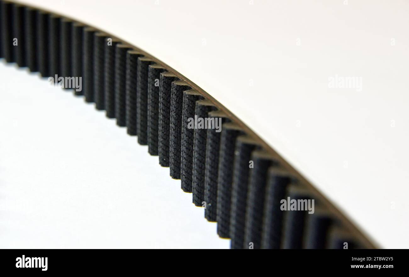 Car engine timing belt details Stock Photo - Alamy