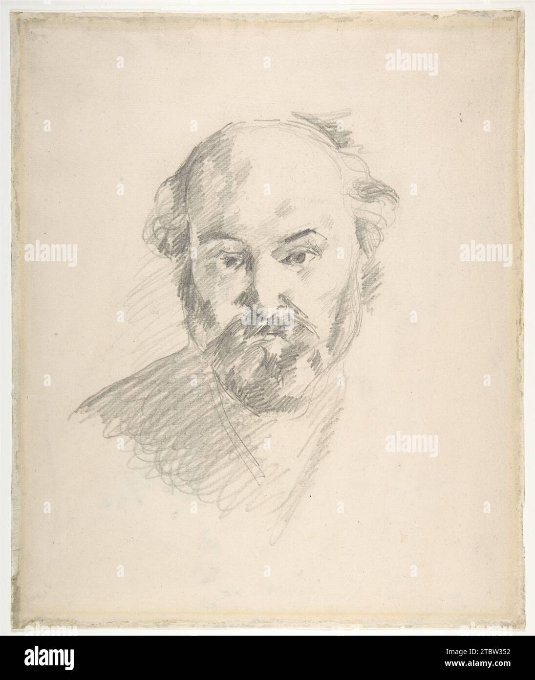 Portrait of the Artist (recto); Fragment of a Landscape Study (verso ...