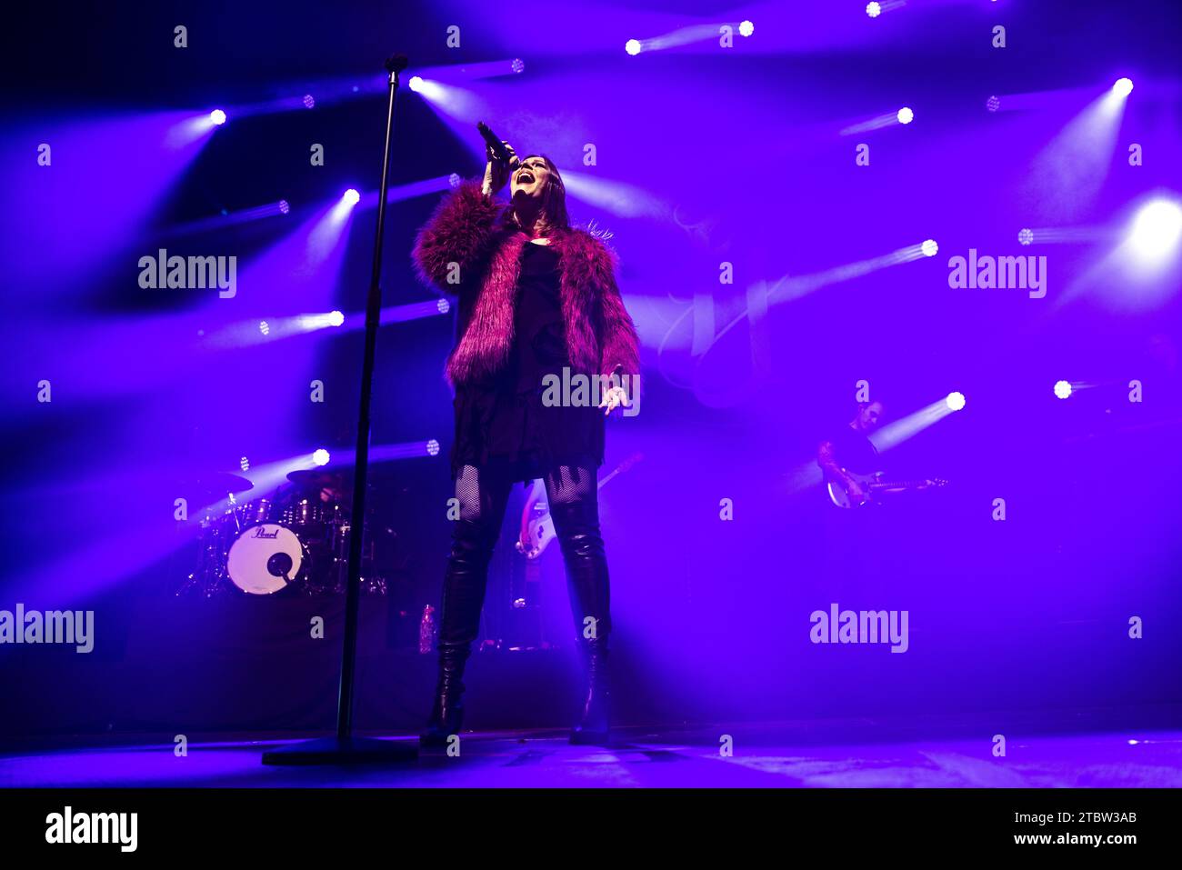 AMSTERDAM - Singer Floor Jansen during a performance in AFAS Live. It ...