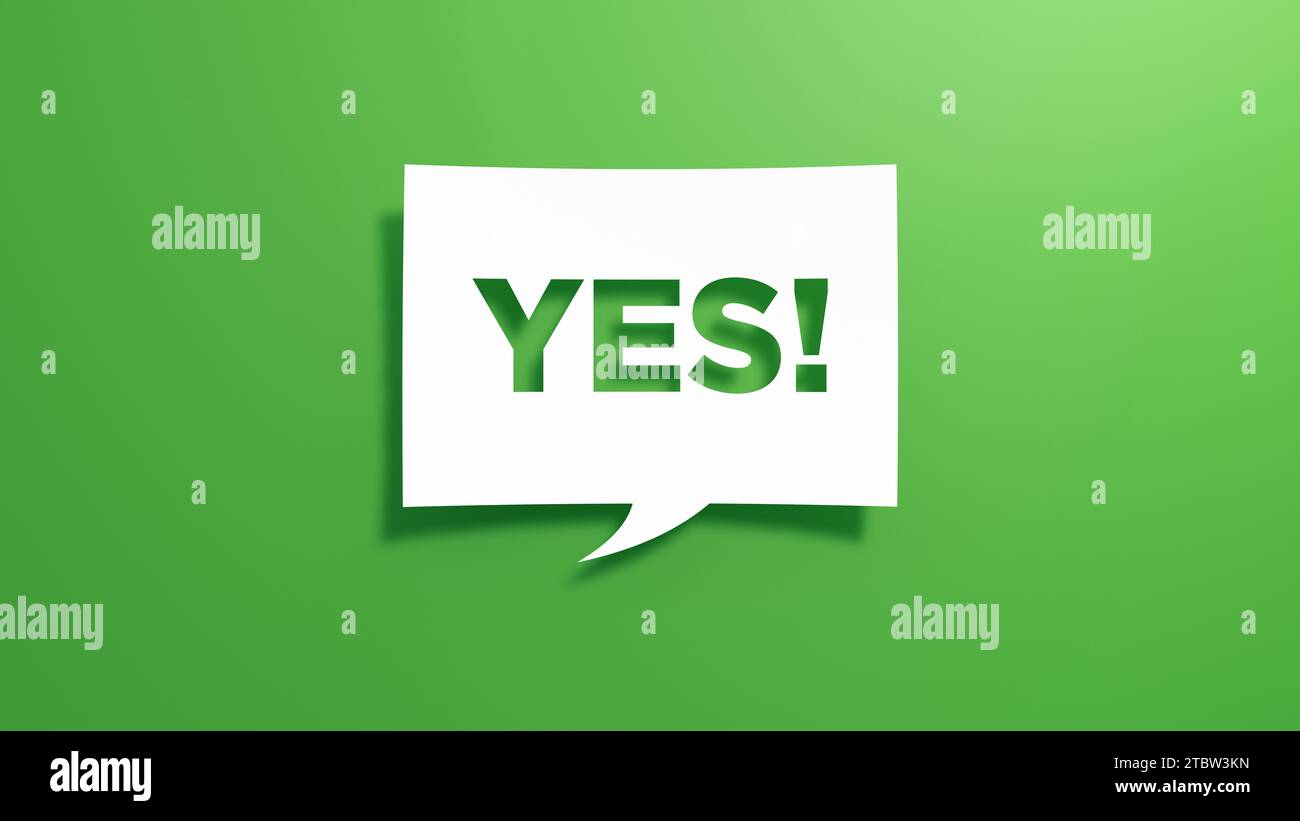 Yes confirmation hi-res stock photography and images - Alamy