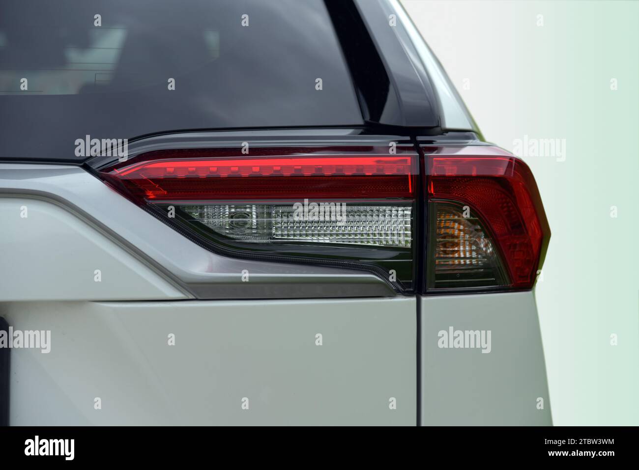 Rear car light, part of the car at the rear Stock Photo - Alamy