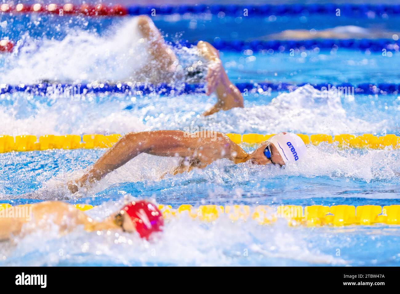 David Popvici of Romania during Men's 200m Freestyle Semifinal 2 at the ...
