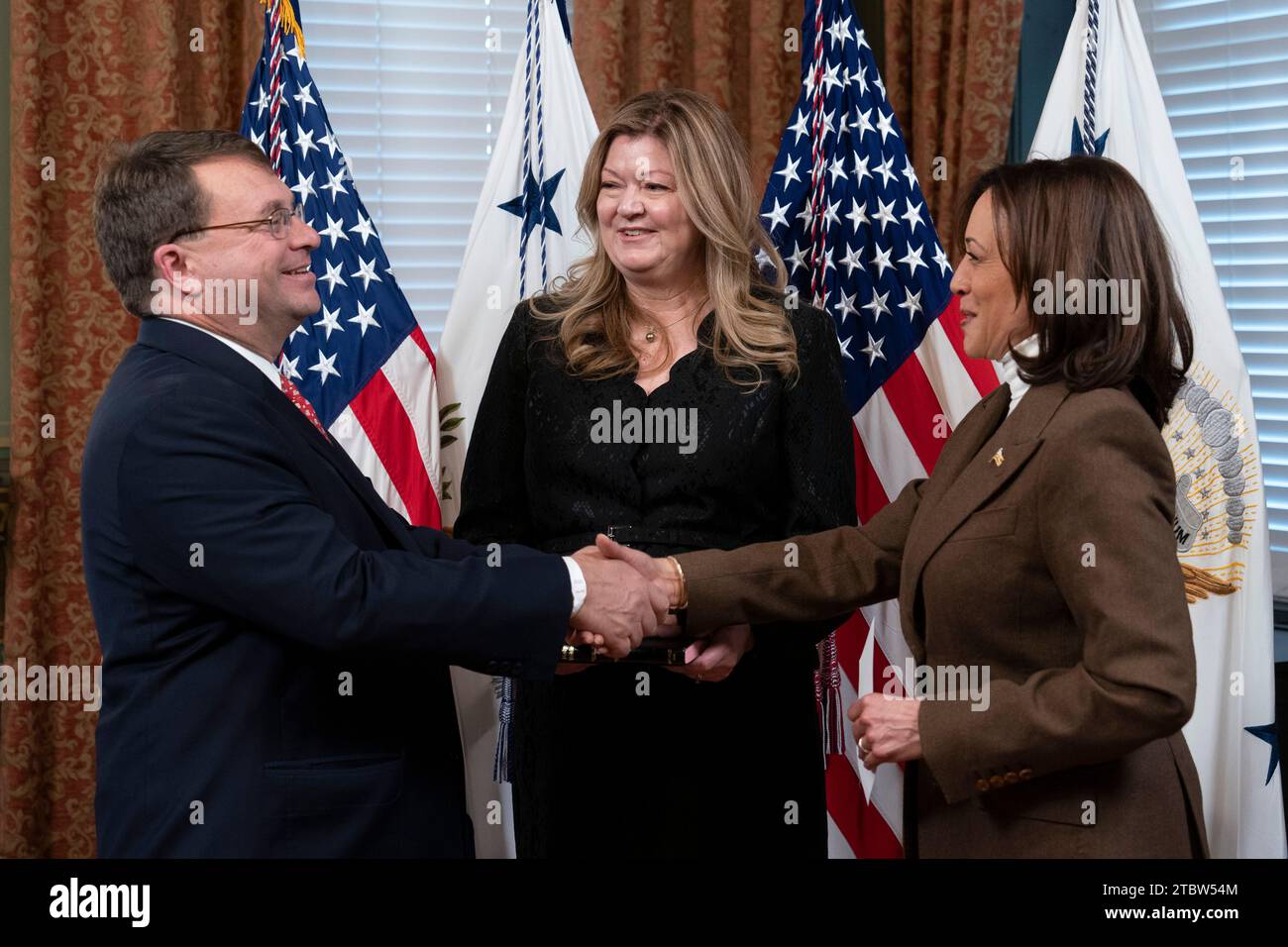 United States Vice President Kamala Harris participates in the ...