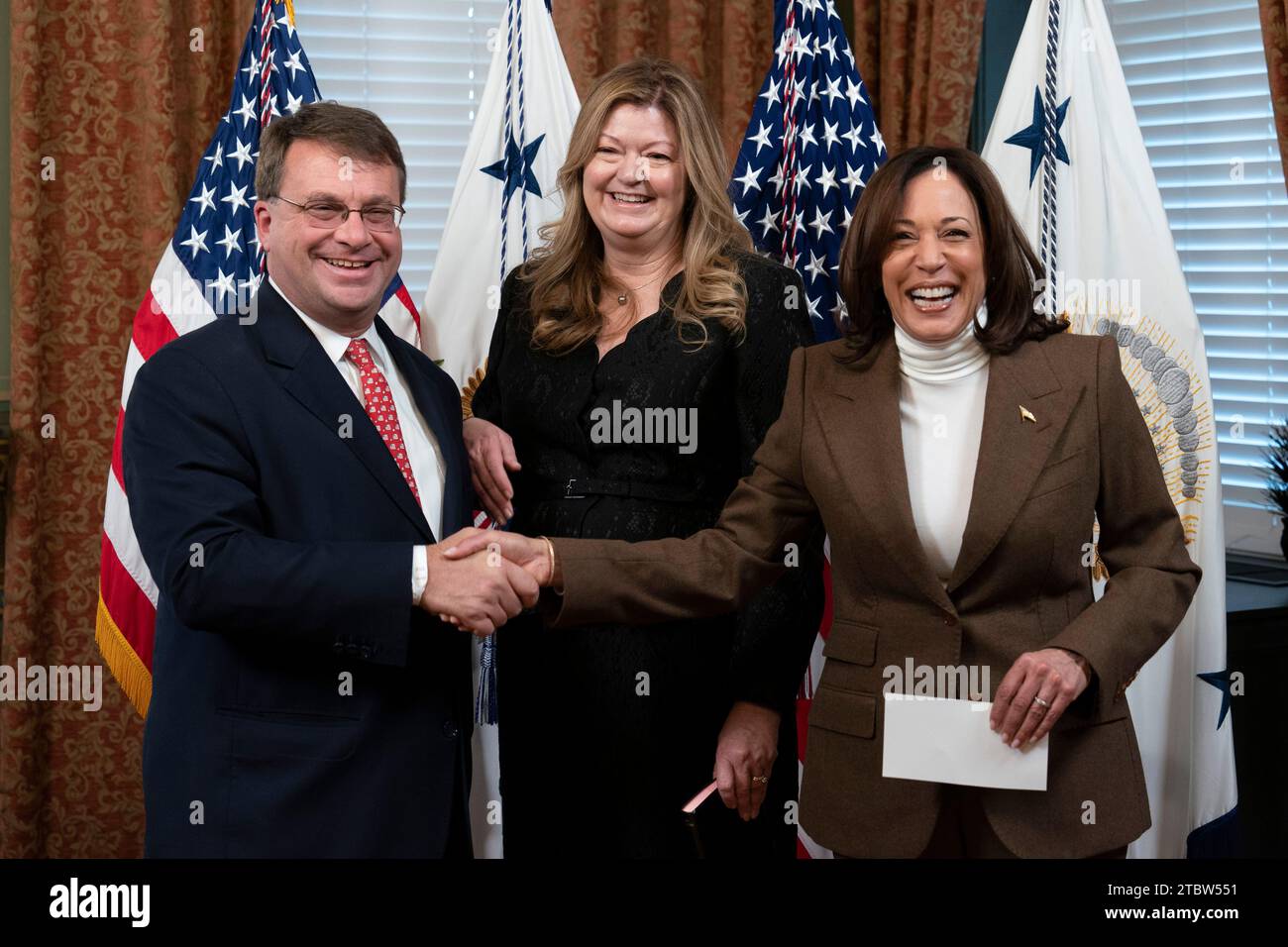 United States Vice President Kamala Harris participates in the ...