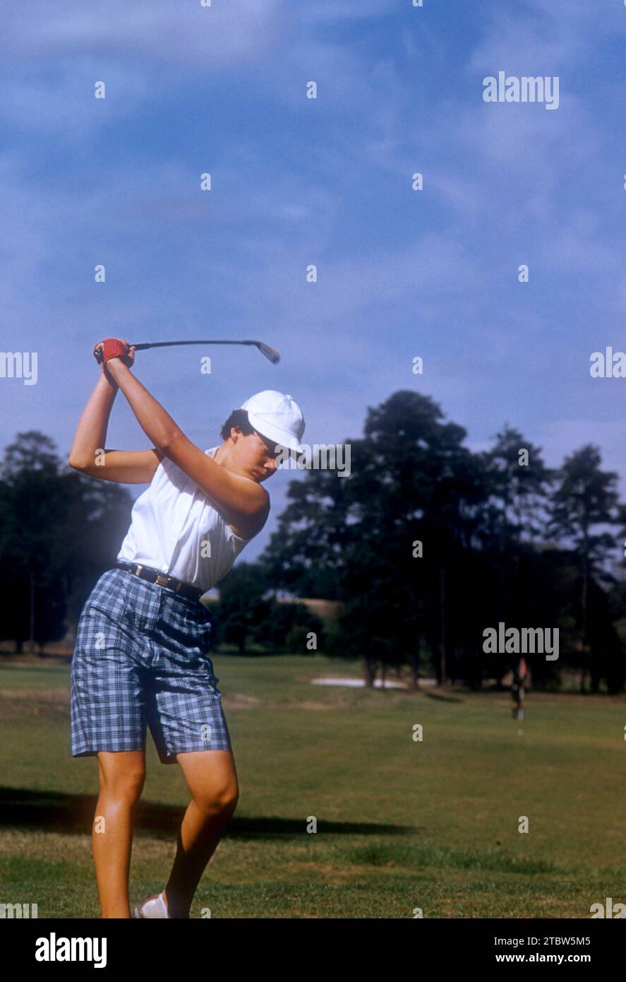 AUGUSTA, GA - MARCH, 1956: American amateur golfer Anne Quast gets ...