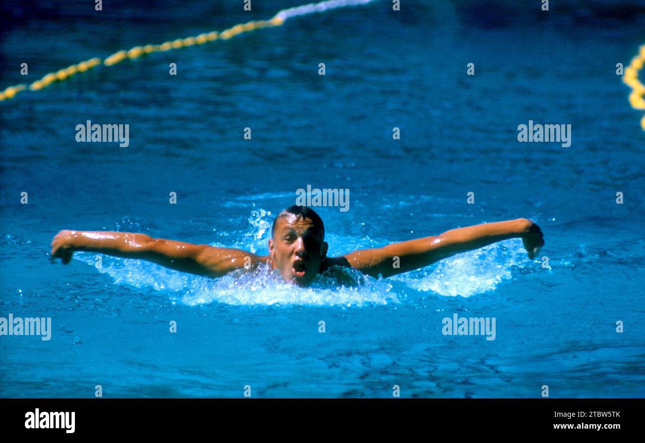 LOS ANGELES, CA - JULY 20: Jerry Harrison of the United States swims ...