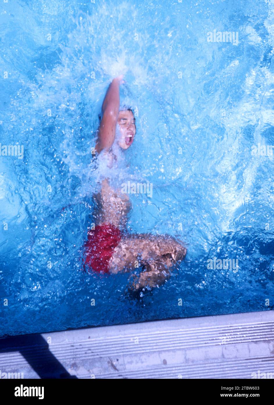 LOS ANGELES, CA - JULY 20: American swimmer Ford Konno of Ohio State ...