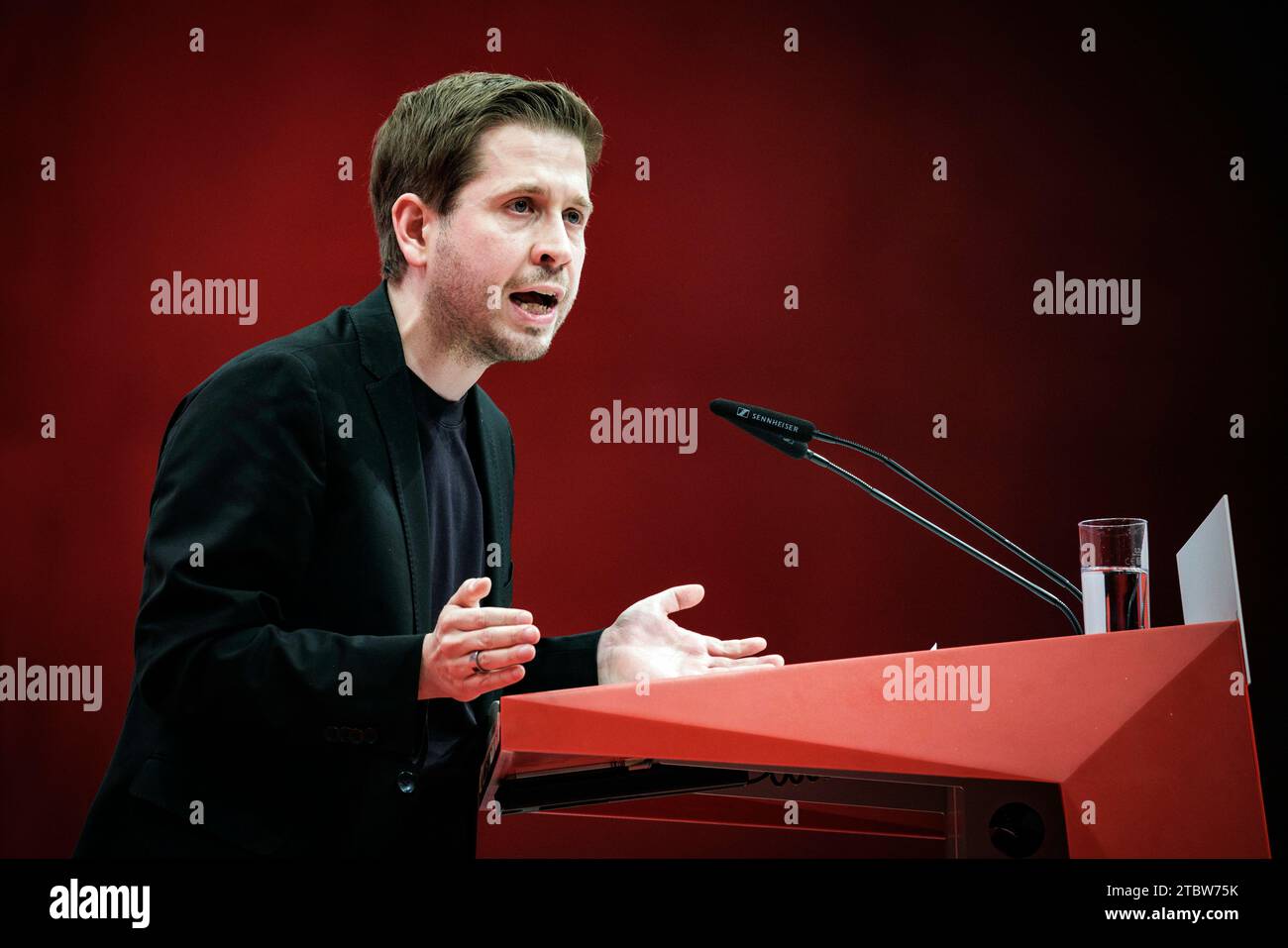 Kevin Kuehnert, SPD general secretary, taken at the federal party ...