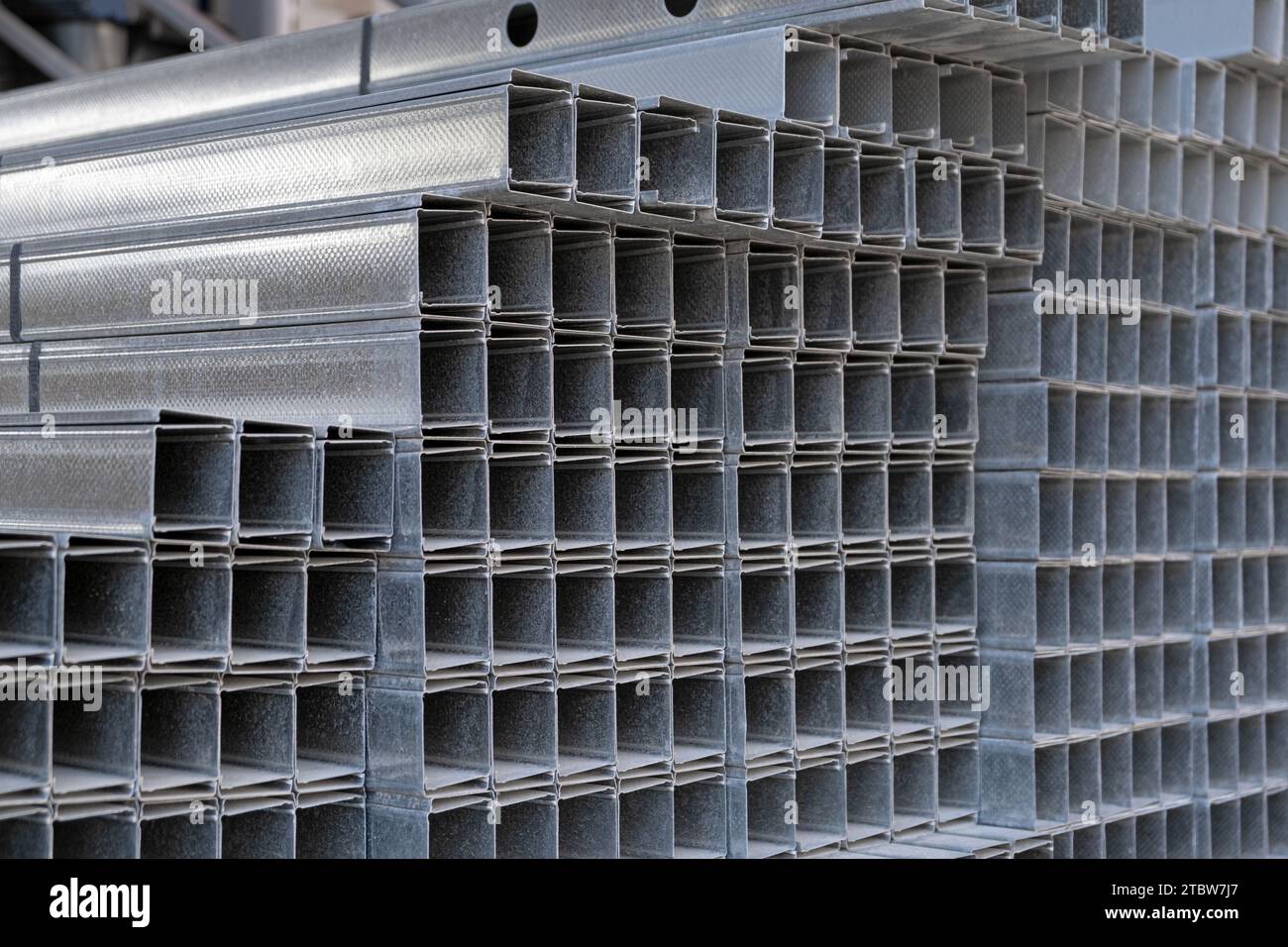 Stack of Building Material Aluminum Profile For Drywall At The ...