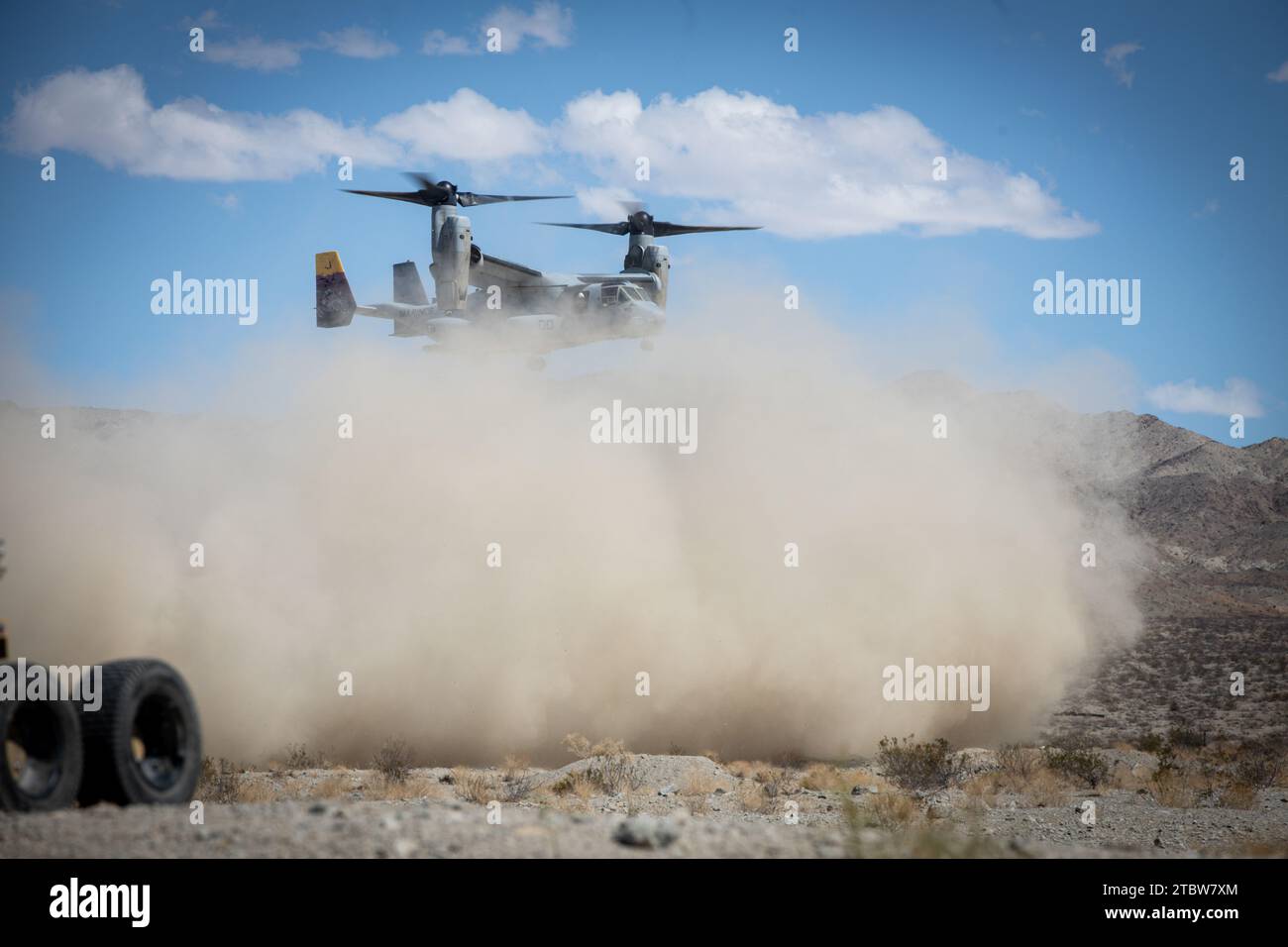 U.S. Marine Corps MV-22B Osprey aircraft assigned to Marine Medium Tilt ...