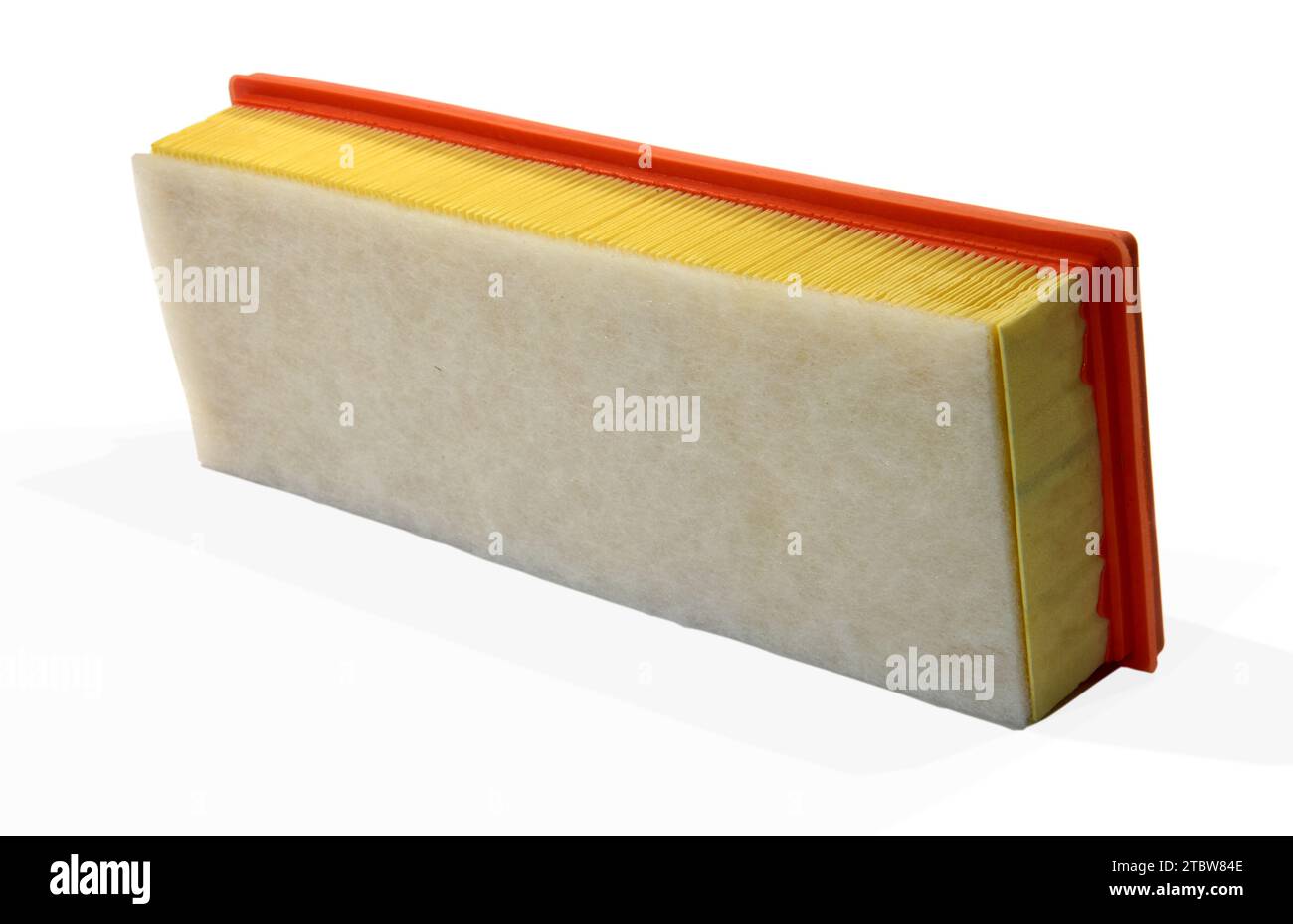 Automotive air filter, car spare part. Part of a car engine Stock Photo ...