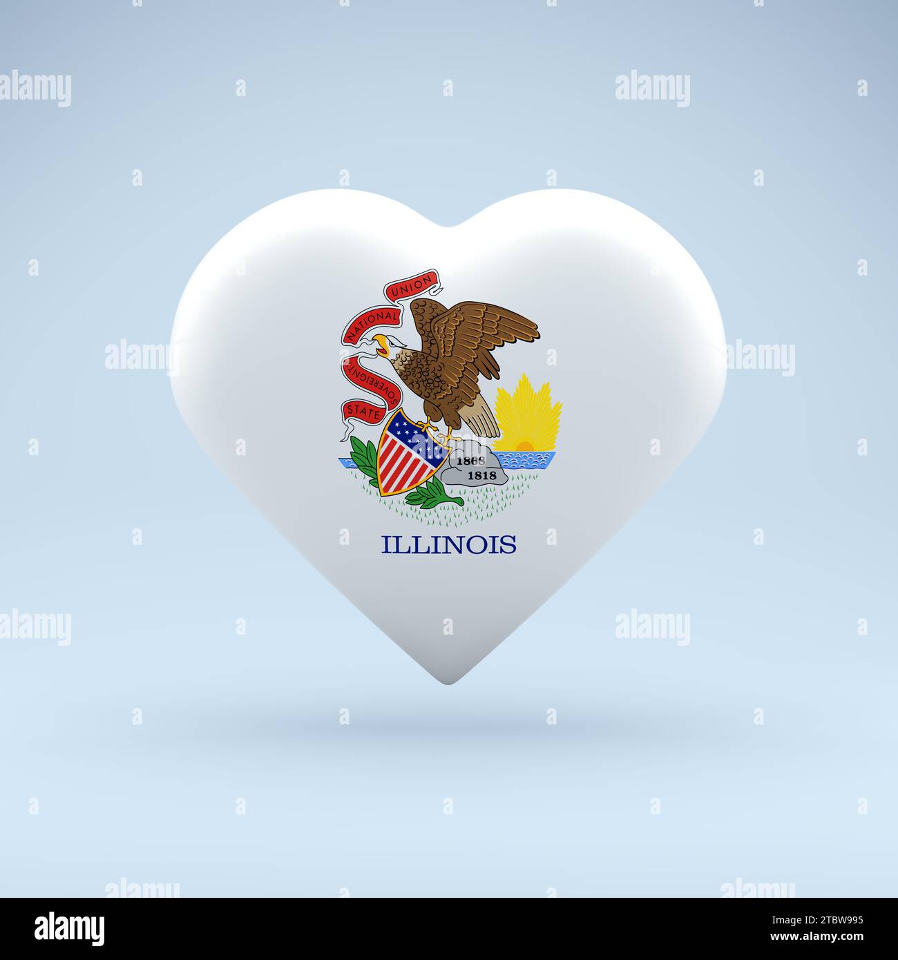 Illinois state flag hi-res stock photography and images - Alamy