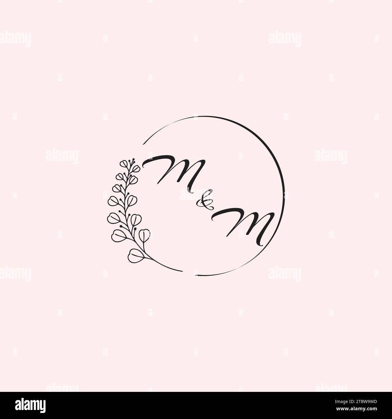 MM wedding logo letters in high quality professional design that will ...