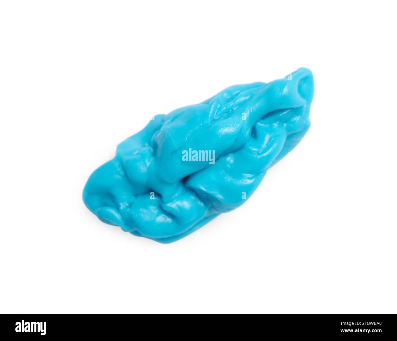 One used bubble gum isolated on white, top view Stock Photo - Alamy