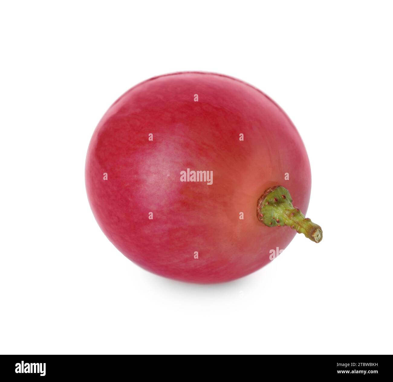 One ripe red grape isolated on white Stock Photo - Alamy