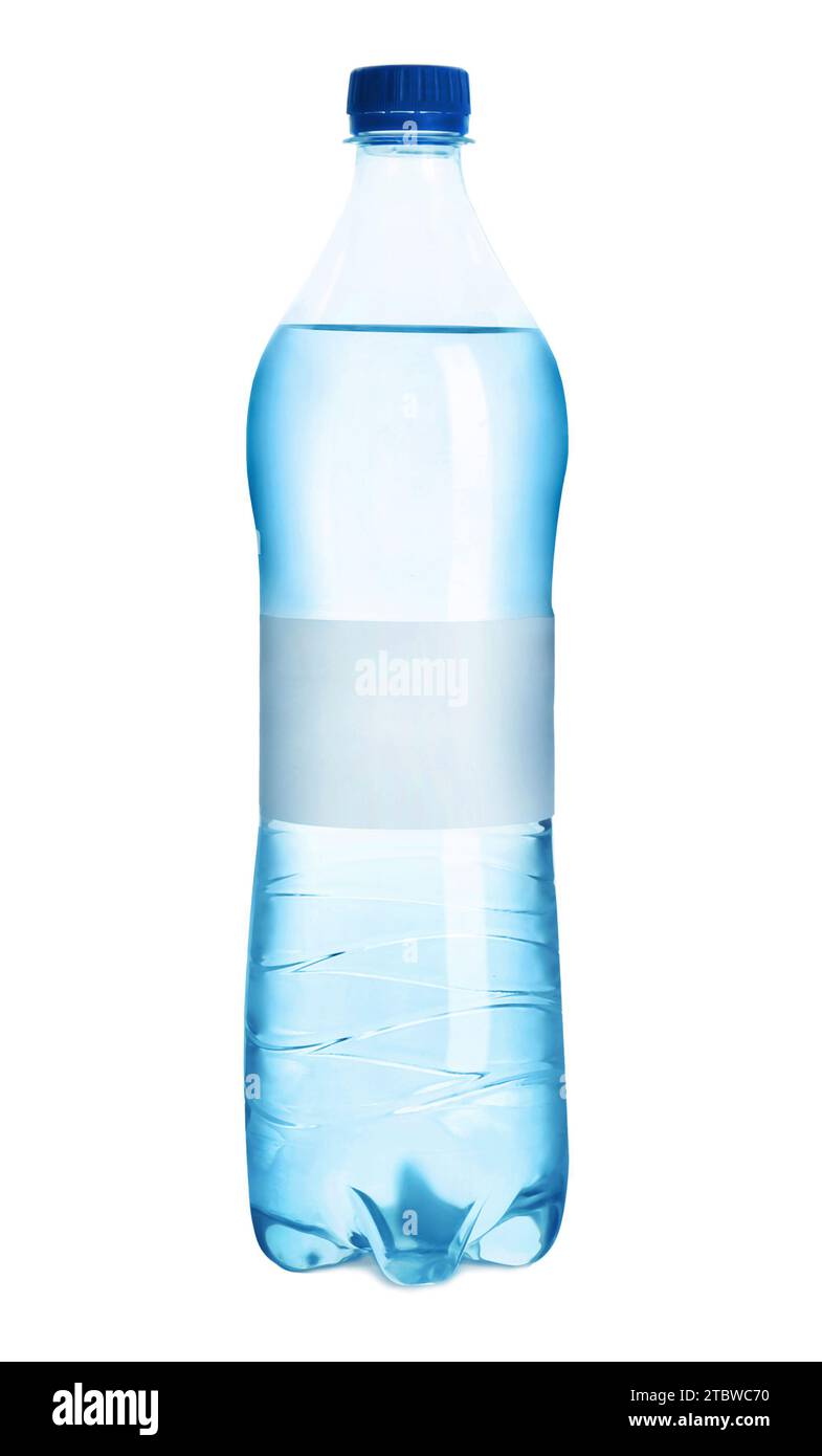One plastic bottle with fresh water isolated on white Stock Photo - Alamy
