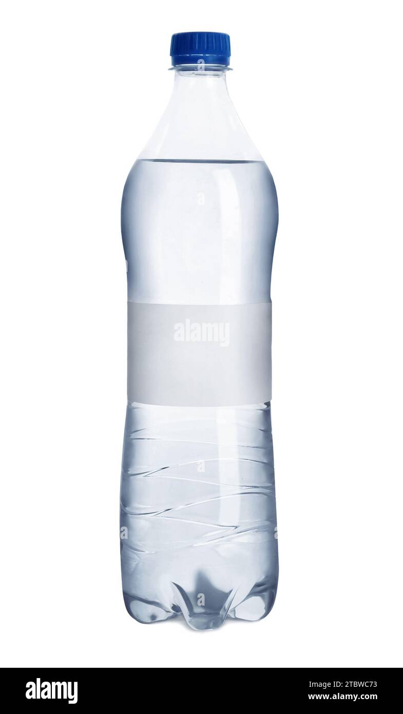 One plastic bottle with fresh water isolated on white Stock Photo - Alamy