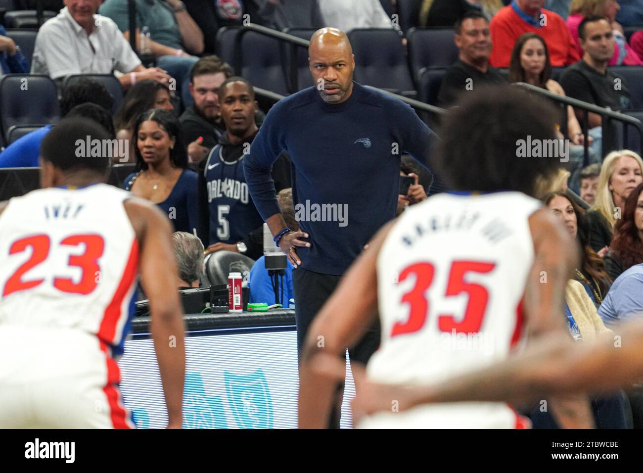 Orlando, Florida, USA, December 8, Orlando Magic head coach Jamahl ...