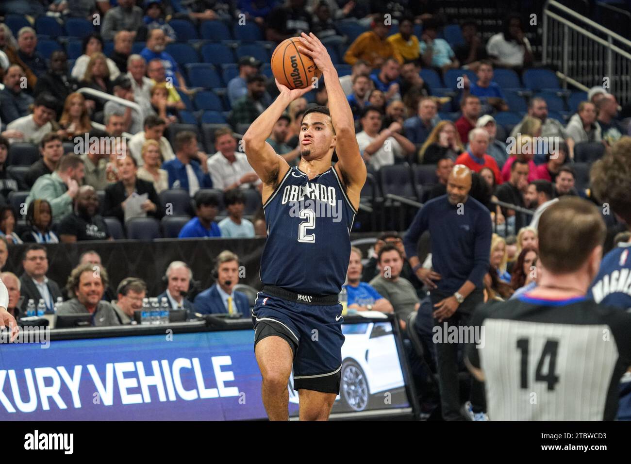 Orlando, Florida, USA, December 8, Orlando Magic forward Caleb Houstan ...
