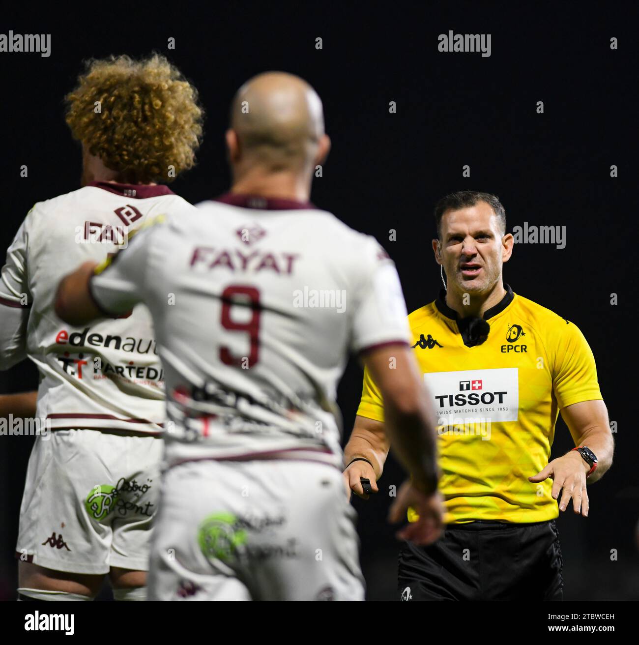 Galway, Ireland. 8th Dec, 2023. Referee Karl Dickson during the ...