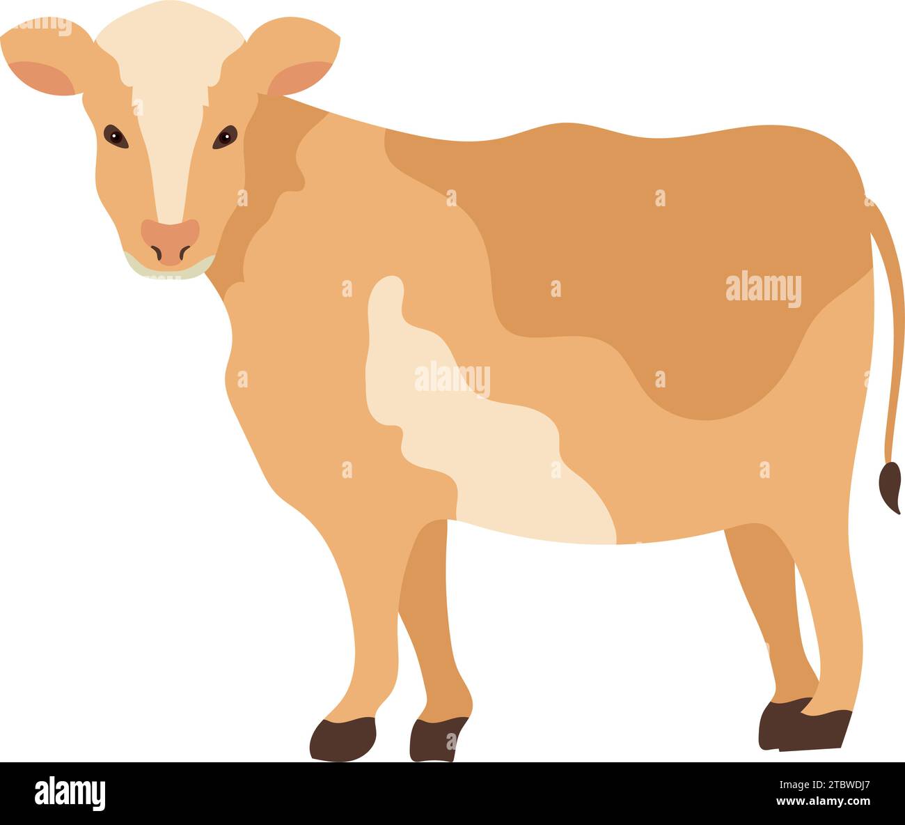 cute cow illustration vector isolated Stock Vector Image & Art - Alamy