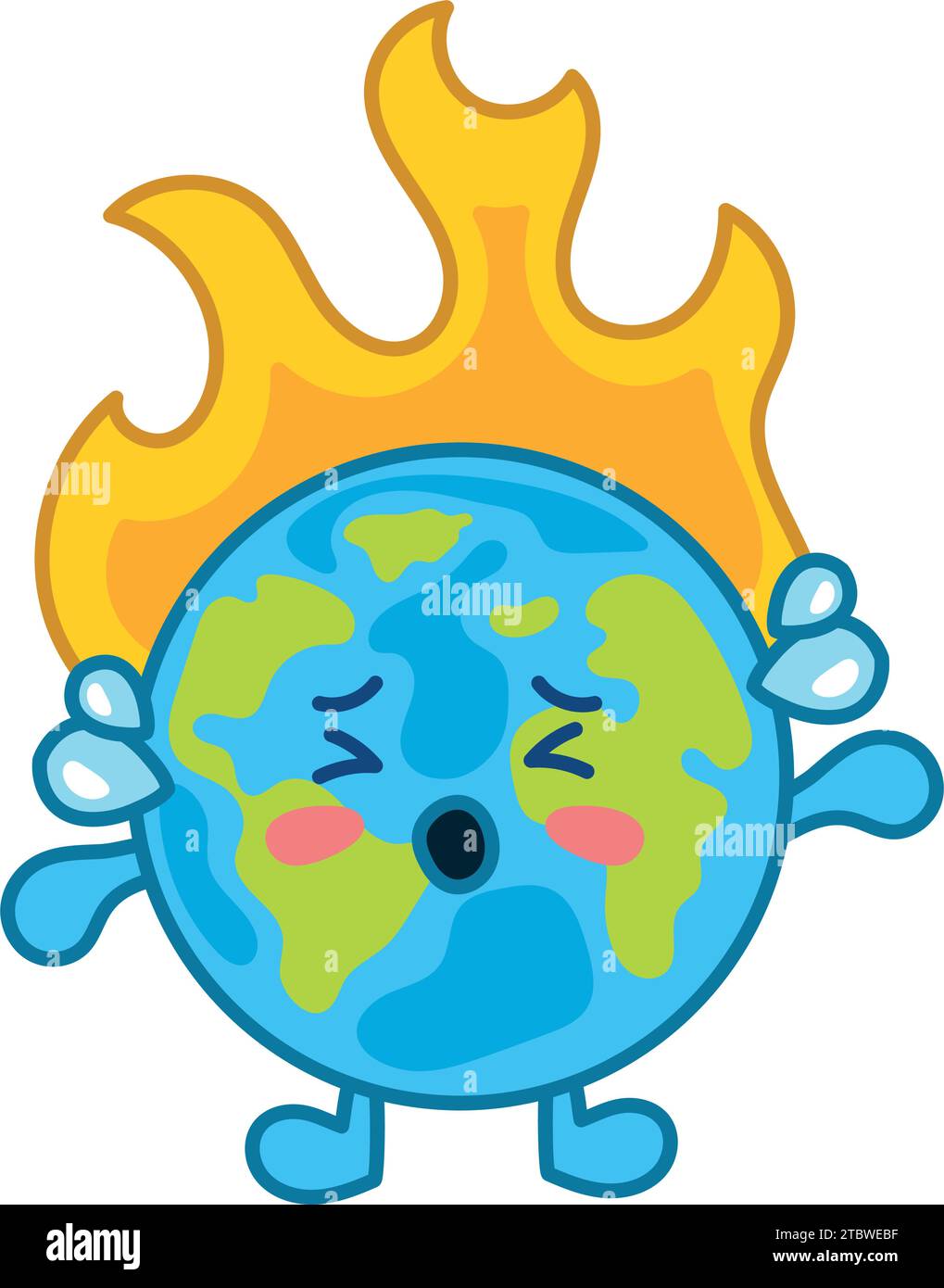 Sea levels rise Stock Vector Images - Alamy