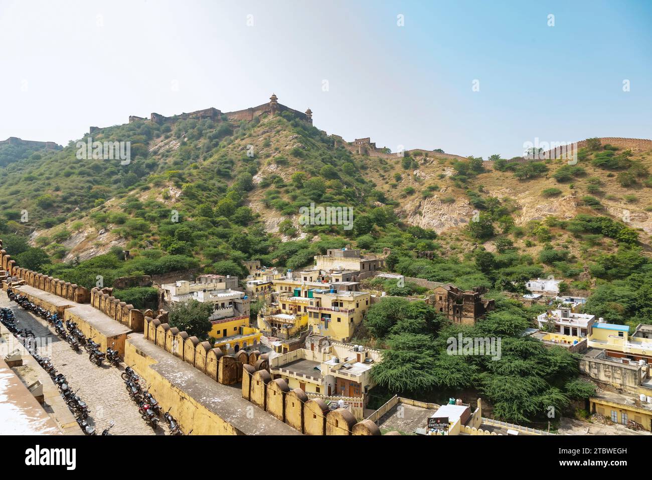 Aerial view amber fort jaipur hi-res stock photography and images - Alamy