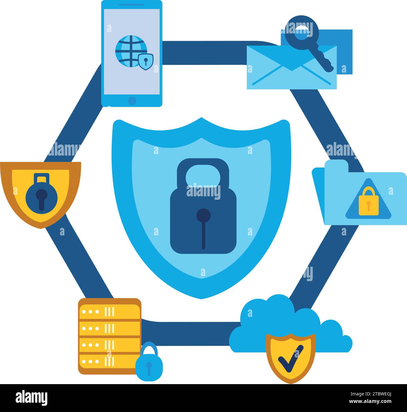 data security design vector isolated Stock Vector Image & Art - Alamy