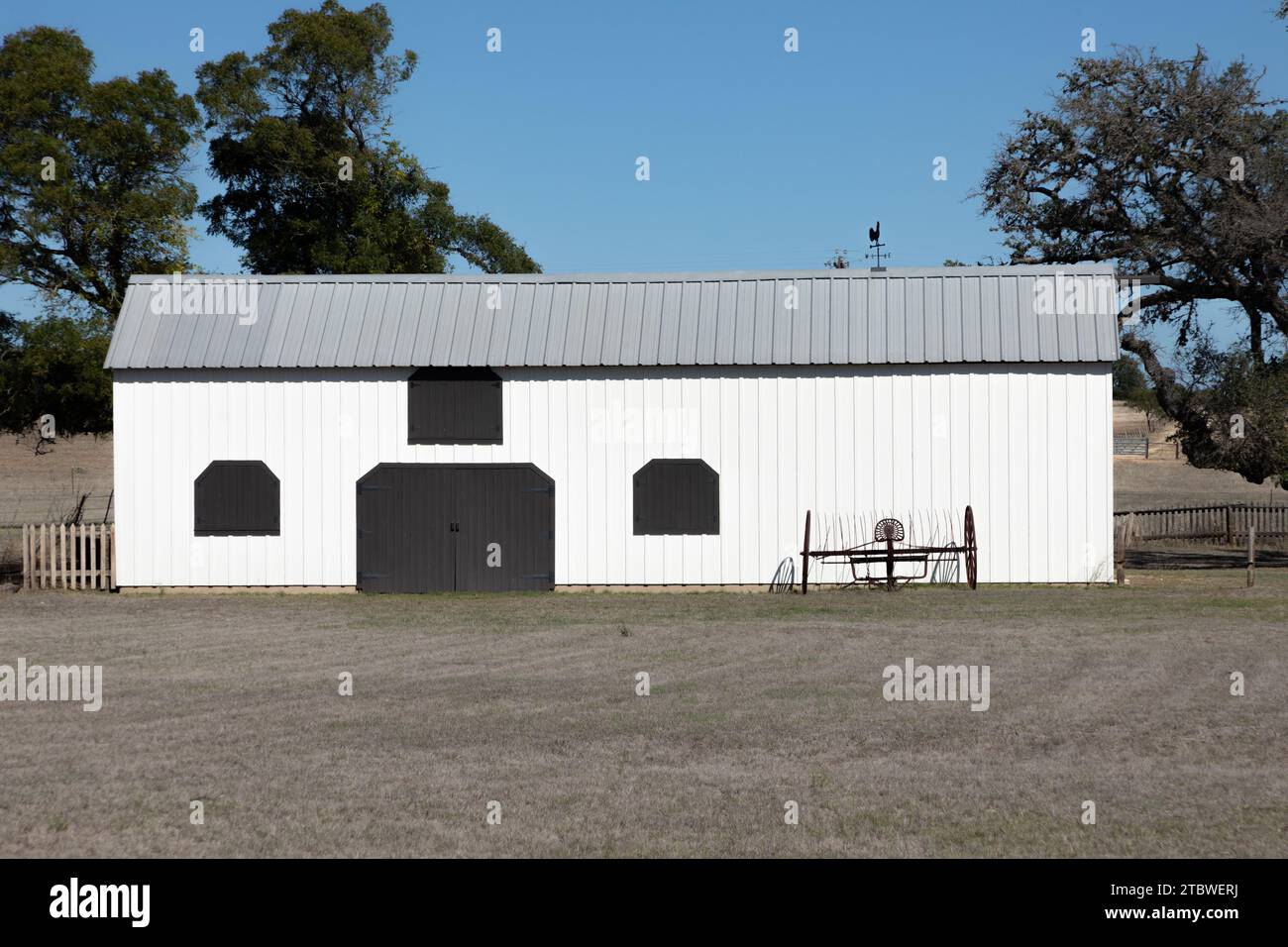small typical farmhouse near Fredericksburg in Texas, USA Stock Photo ...