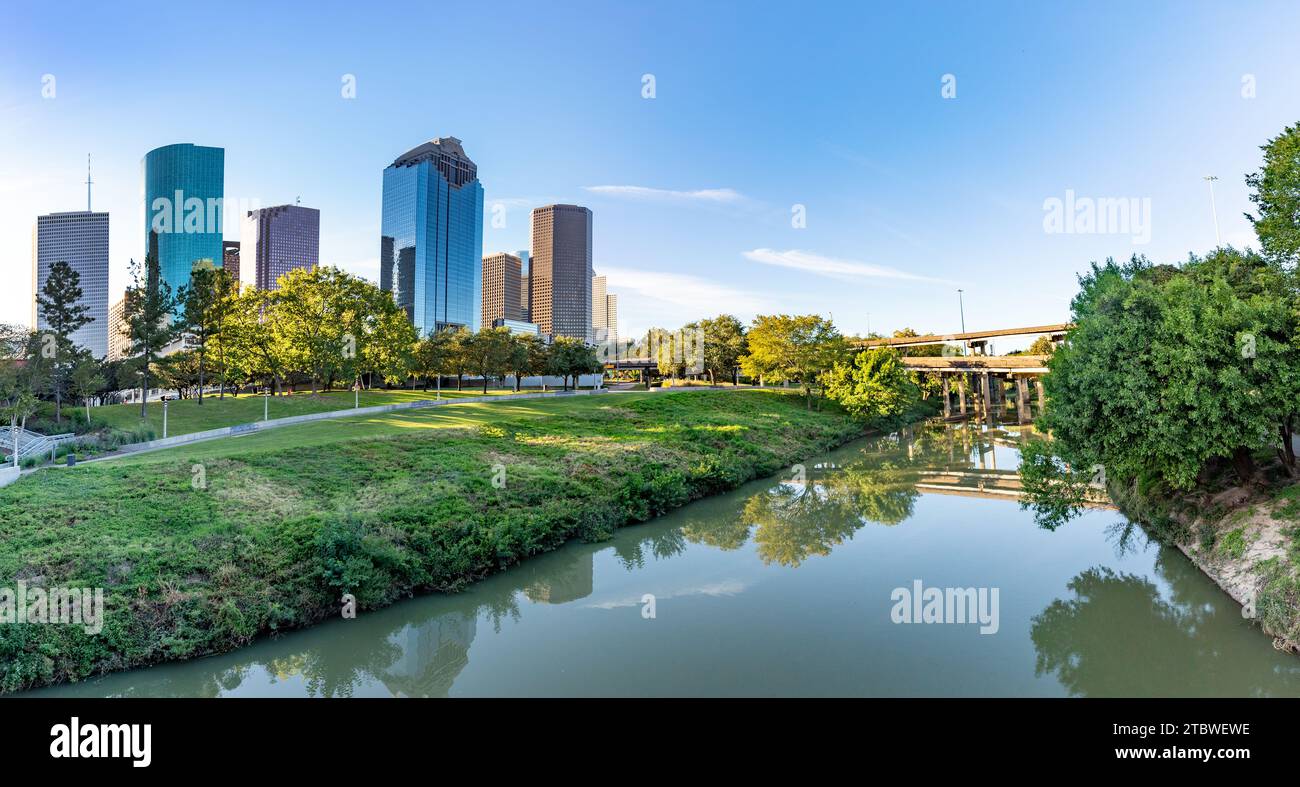 Houston texas skyline river hi-res stock photography and images - Alamy