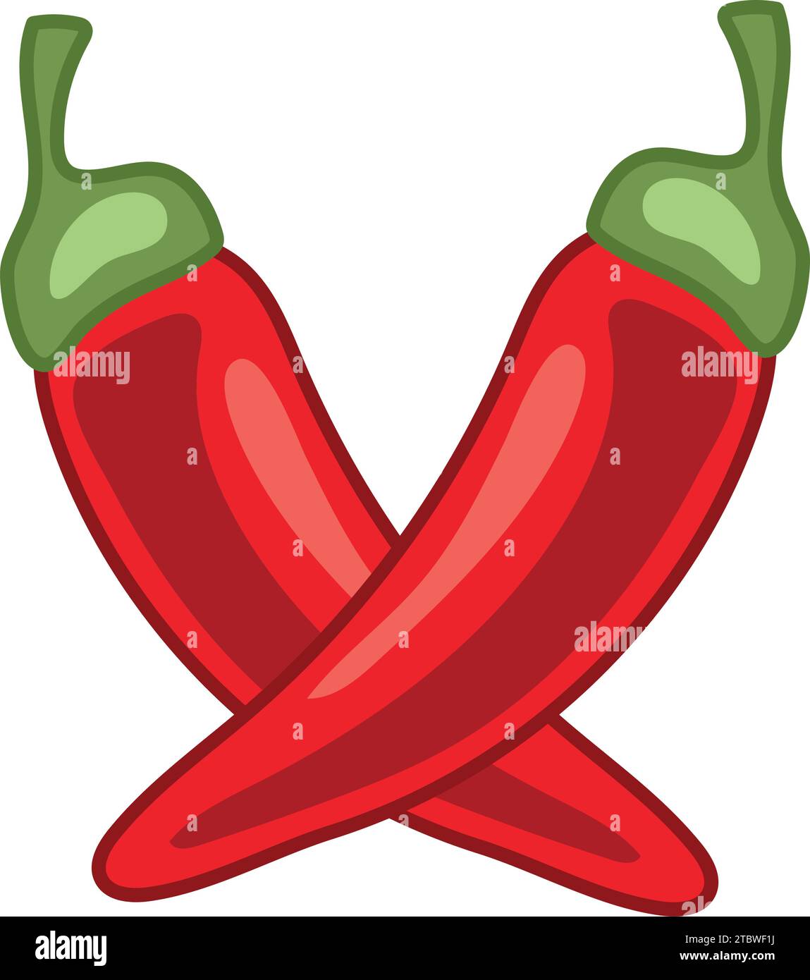 red chilli peppers vector isolated Stock Vector Image & Art - Alamy