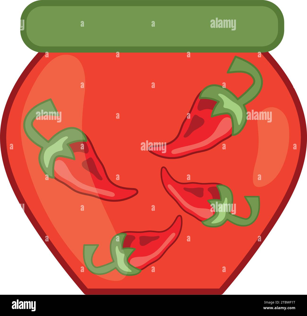 Cayenne pepper jar Stock Vector Images - Alamy