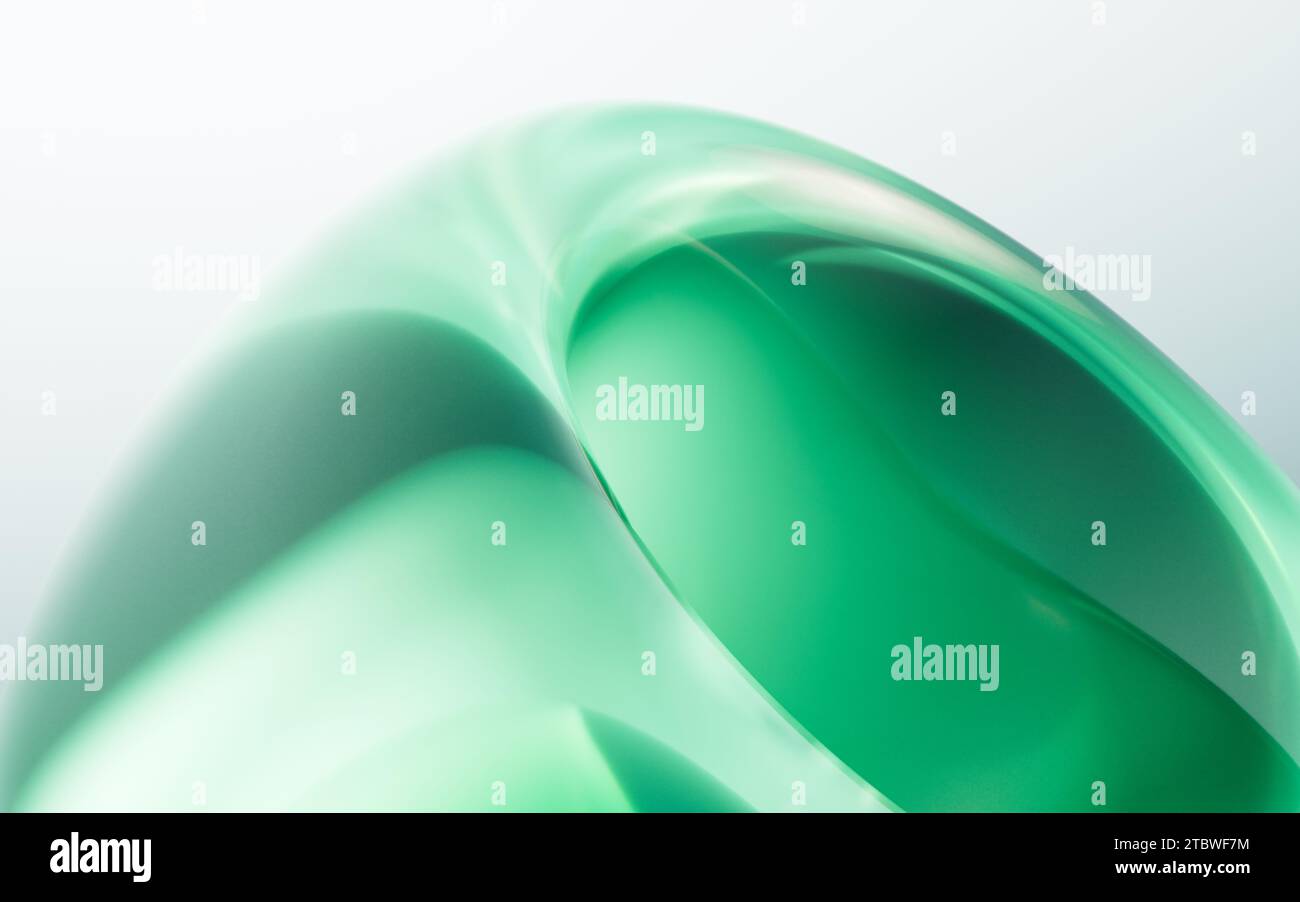 Gradient green transparent geometry background, 3d rendering. 3D ...